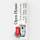 Real Estate Promo Open House Today Sign Banner | Zazzle
