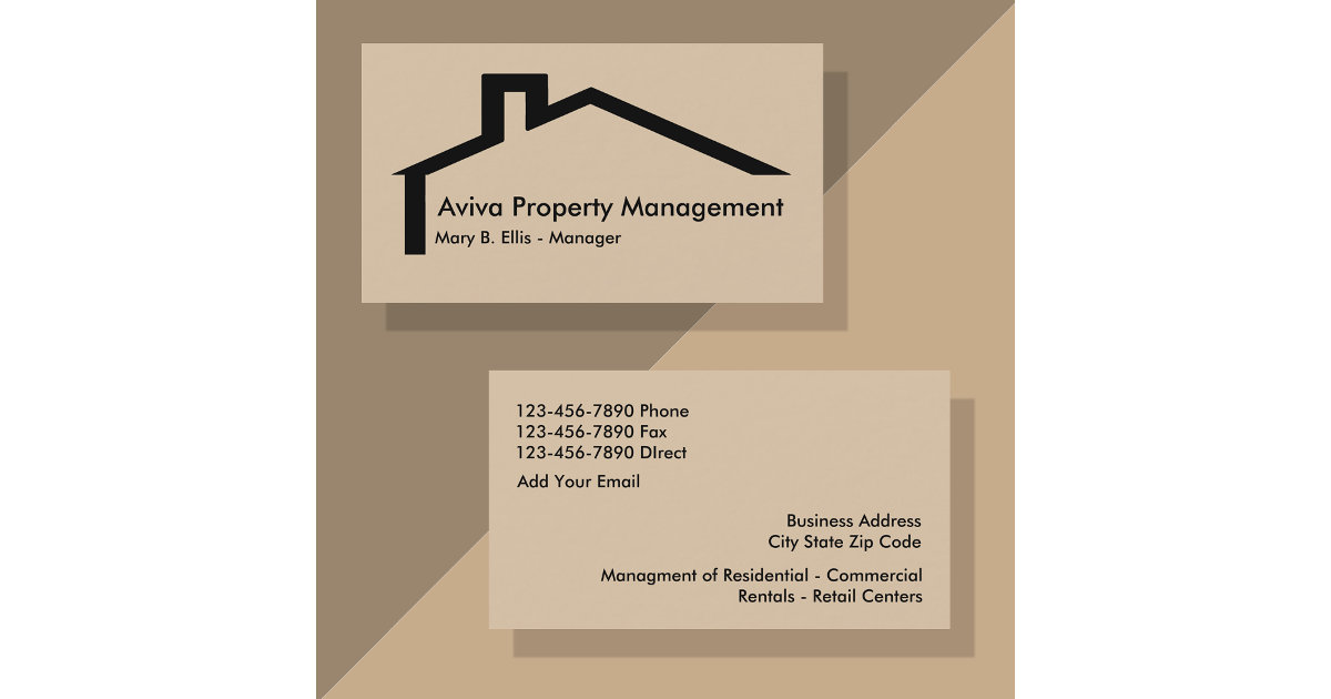 Real Estate Property Management Business Card | Zazzle