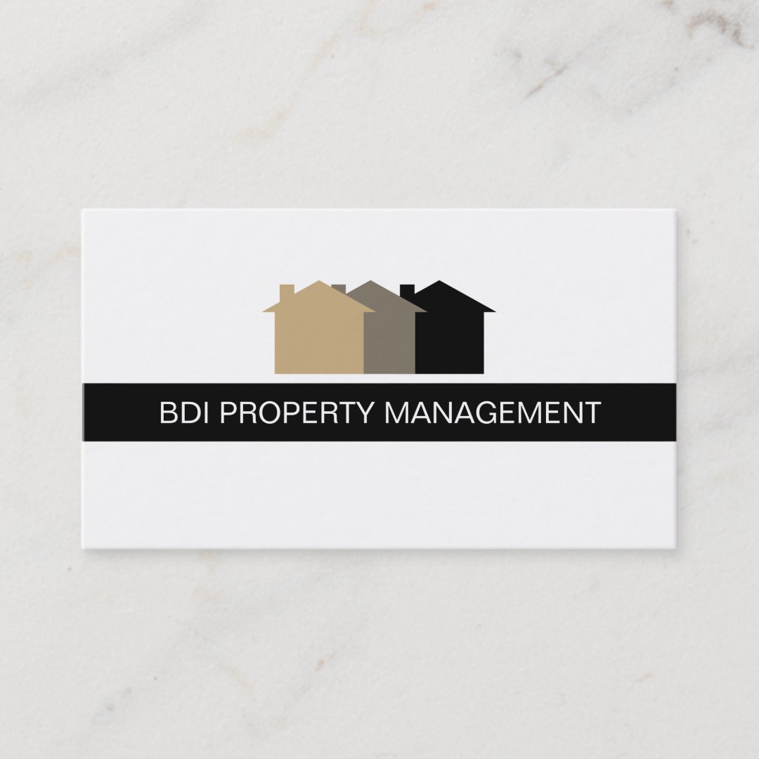 Real Estate Property Management Business Card | Zazzle