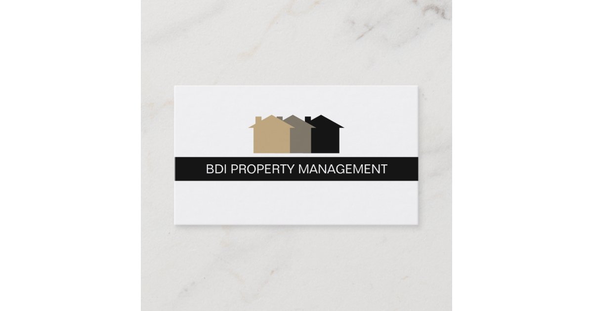 Real Estate Property Management Business Card | Zazzle