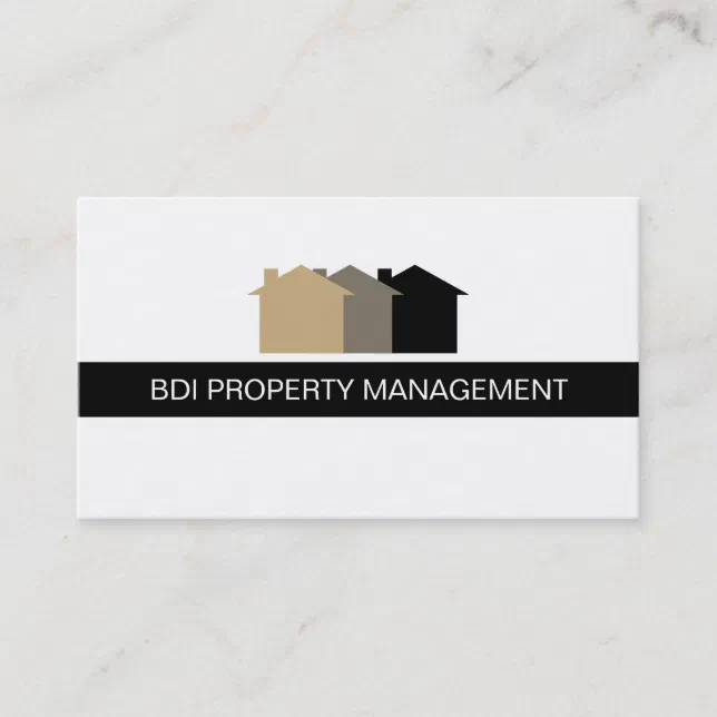 Real Estate Property Management Business Card | Zazzle
