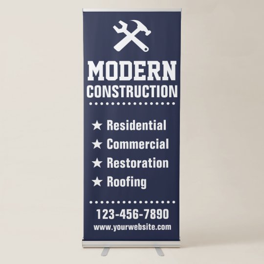 Real Estate | Realtor | Construction Company Retractable Banner | Zazzle
