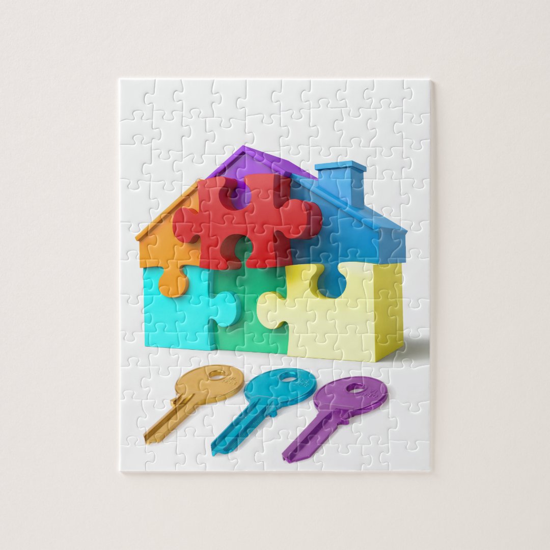 Real Estate, Realtor, estate agent, New Home Jigsaw Puzzle | Zazzle