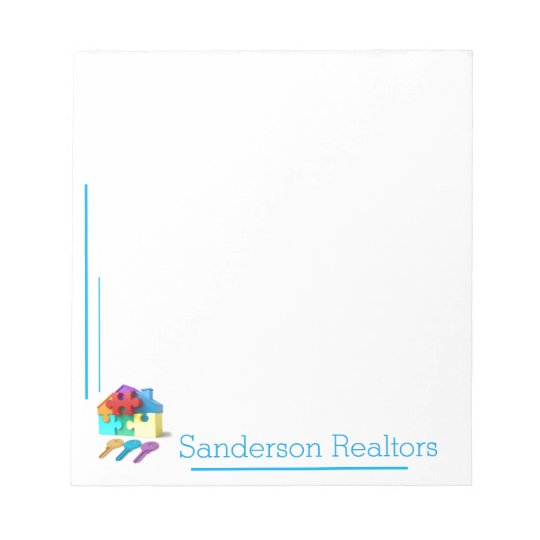 Real Estate, Realtor, estate agent, New Home Notepad | Zazzle.com