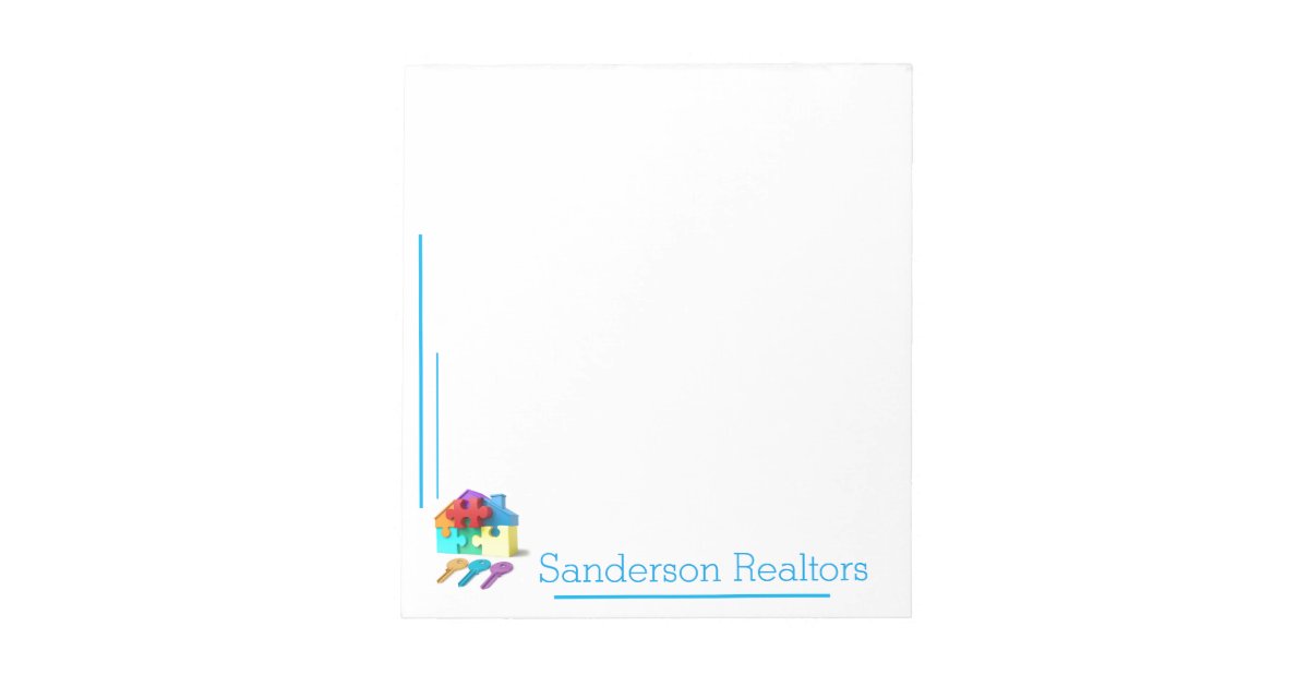 Real Estate, Realtor, estate agent, New Home Notepad | Zazzle