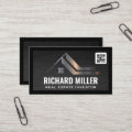 Real Estate Roof | QR Barcode Template Business Card | Zazzle