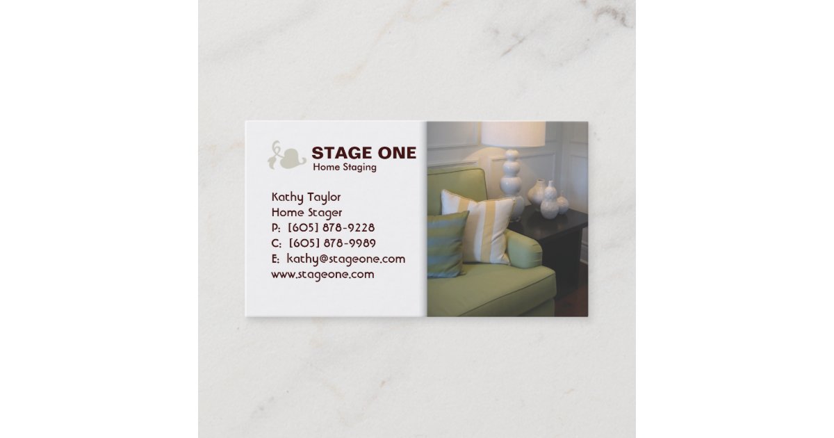 Real Estate / Staging Interior Business Card | Zazzle