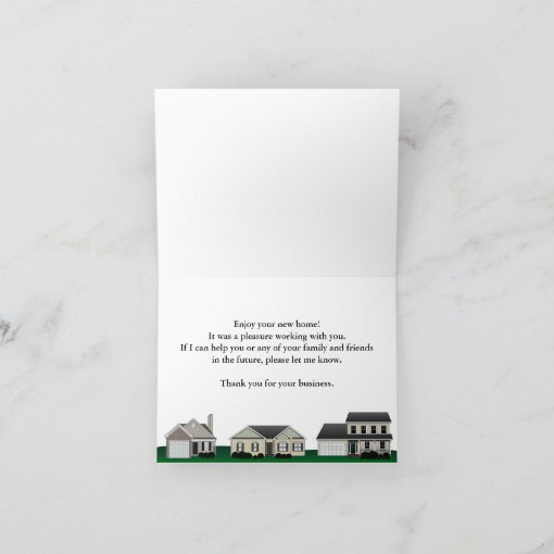 Real Estate Thank You Notes | Zazzle