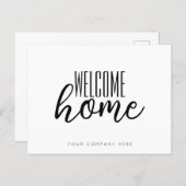 Real Estate Welcome Home Postcard | Zazzle