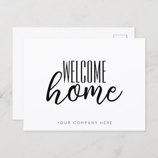 Real Estate Welcome Home Postcard | Zazzle