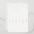 Real Gold Foil Wedding White Name Tag Place Cards | Zazzle