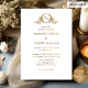 Real Golden Metal Emblem Wedding Invitation Foil Invitation | Zazzle
