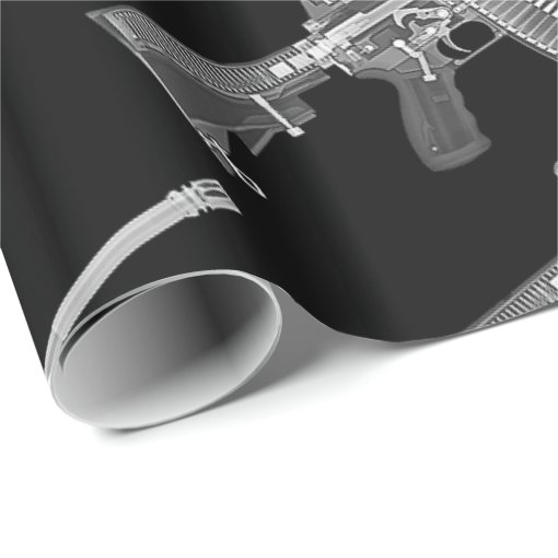 Real HD X-ray image from real AR-15! Wrapping Paper | Zazzle