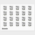 Real Heroes Don’t Wear Capes They Drive Big Rigs Square Sticker | Zazzle