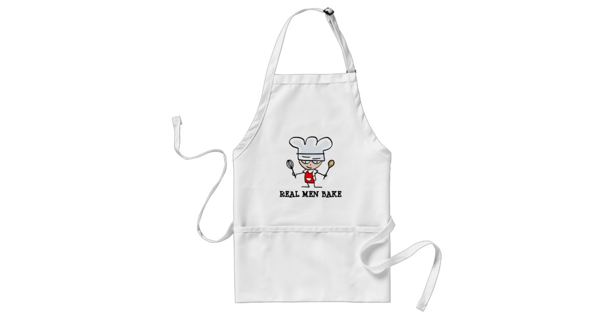 Real men bake apron | Zazzle
