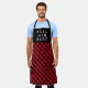 Real Men Bake | Red Plaid Pattern Apron | Zazzle