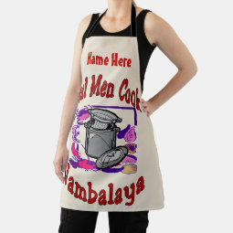 Real Men Cook Aprons- add text, Apron | Zazzle