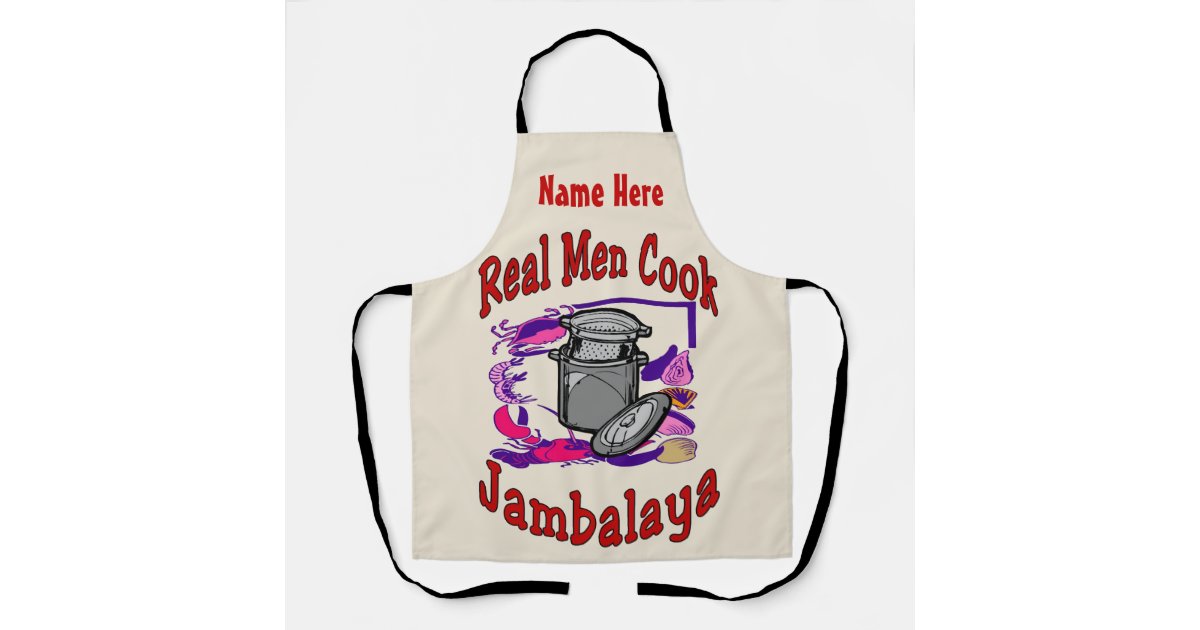 Real Men Cook Aprons- add text, Apron | Zazzle