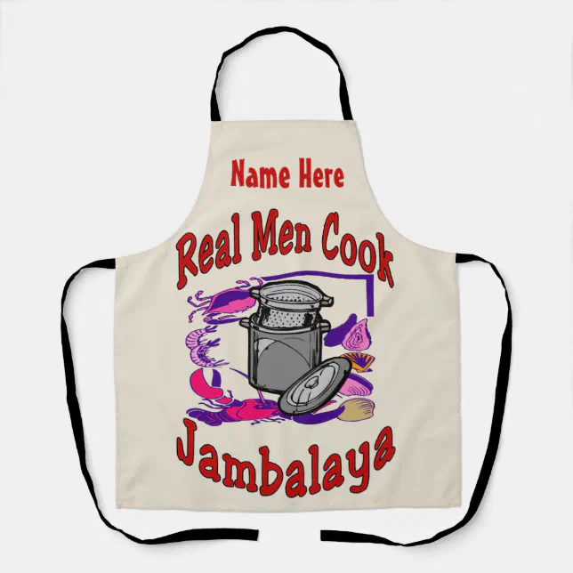 Real Men Cook Aprons- add text, Apron | Zazzle