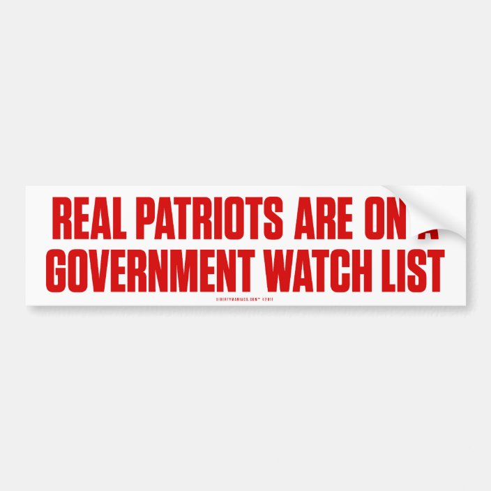 Real Patriots Bumper Sticker | Zazzle.com