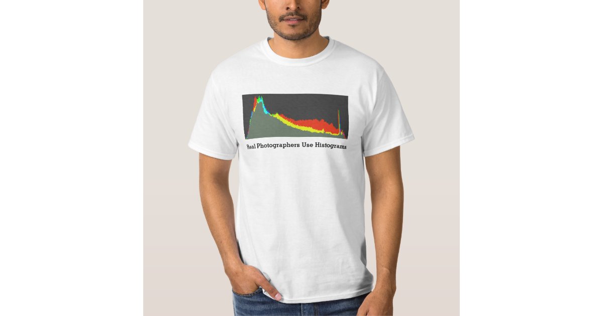 Real Photographers use Histograms T-Shirt | Zazzle