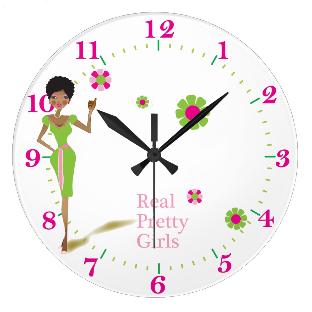 Real pretty Girls clock | Zazzle