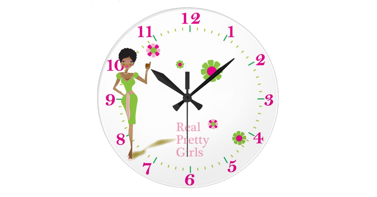 Real pretty Girls clock | Zazzle