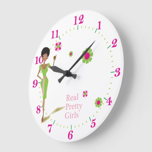 Real pretty Girls clock | Zazzle