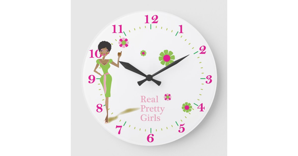 Real pretty Girls clock | Zazzle