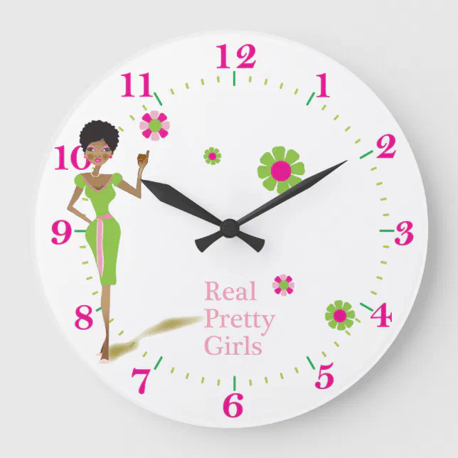 Real pretty Girls clock | Zazzle