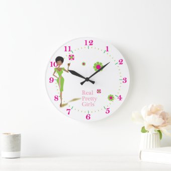 Real pretty Girls clock | Zazzle
