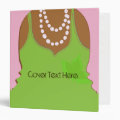 Real Pretty Pink and Green Sorority Life Binder | Zazzle
