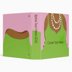 Real Pretty Pink and Green Sorority Life Binder | Zazzle
