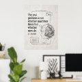 Real Problem Machines Men Think Technology Quote Poster | Zazzle