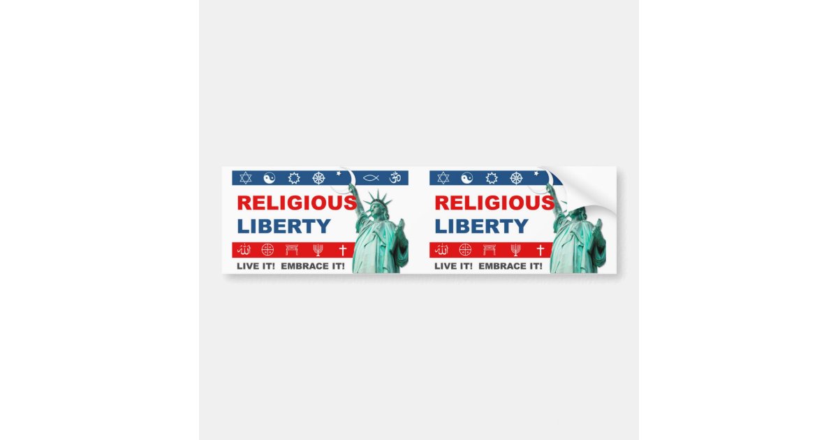 Real Religious Liberty Bumper Sticker | Zazzle