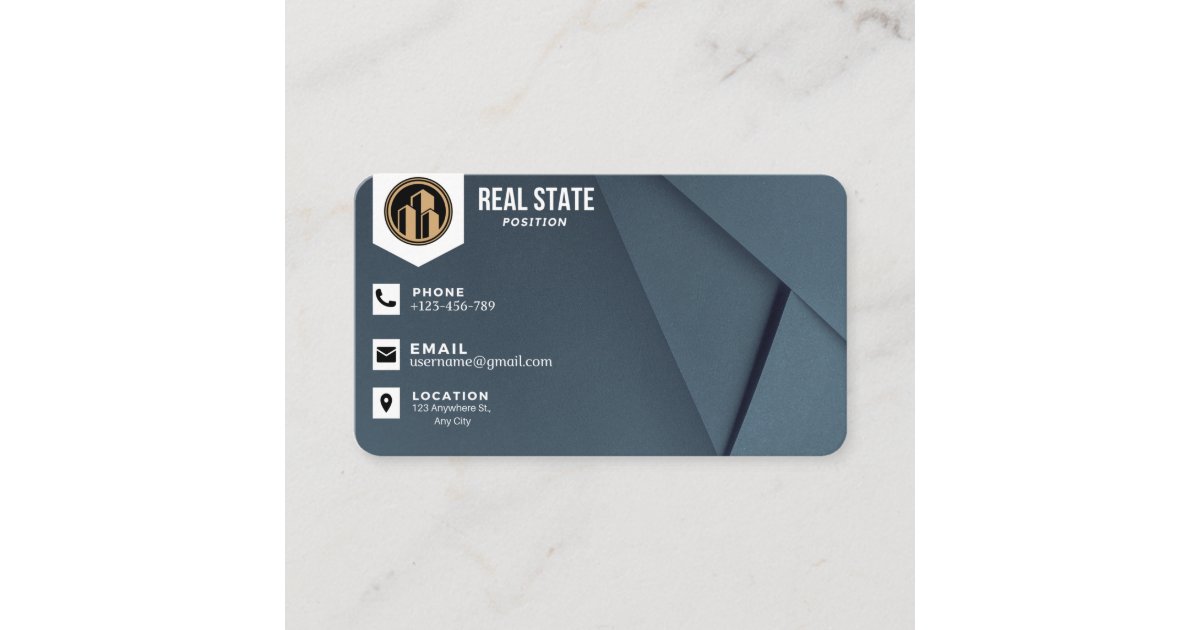 REAL STATE BUSINESS CARD | Zazzle