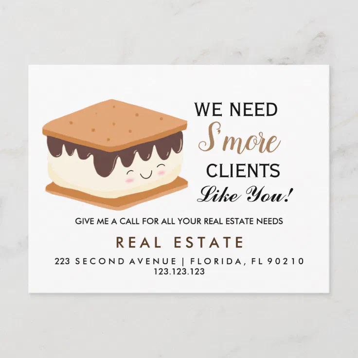 Real state Open House smore Pop by Postcard | Zazzle