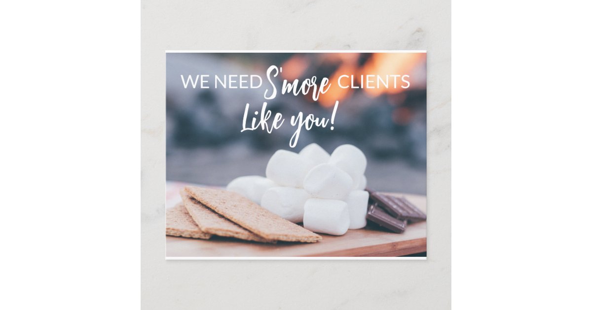 Real state Open House smore Pop by Postcard Flyer | Zazzle