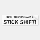 This truck is a Manual Bumper Sticker | Zazzle.com