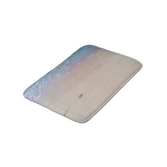 Realistic Beach sand bath mat | Zazzle