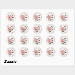 Realistic Bee & Rose Solid Perfume Editable Label | Zazzle