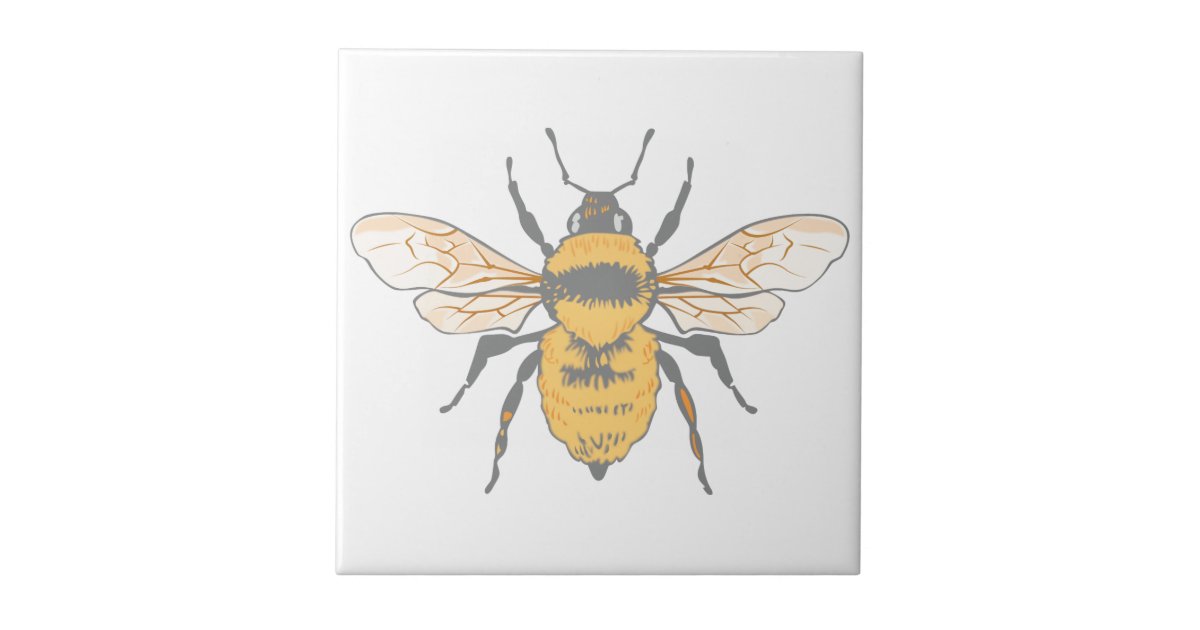 Realistic Bumblebee Ceramic Tile | Zazzle