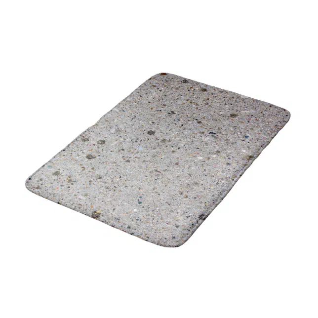 Realistic Concrete Surface Photograph Memory Foam Bath Mat | Zazzle