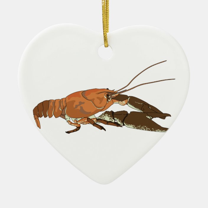 Realistic Crayfish/Crawdad Ceramic Ornament | Zazzle.com