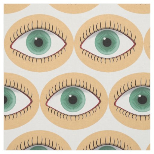 Realistic Funny Human Eye Fabric | Zazzle
