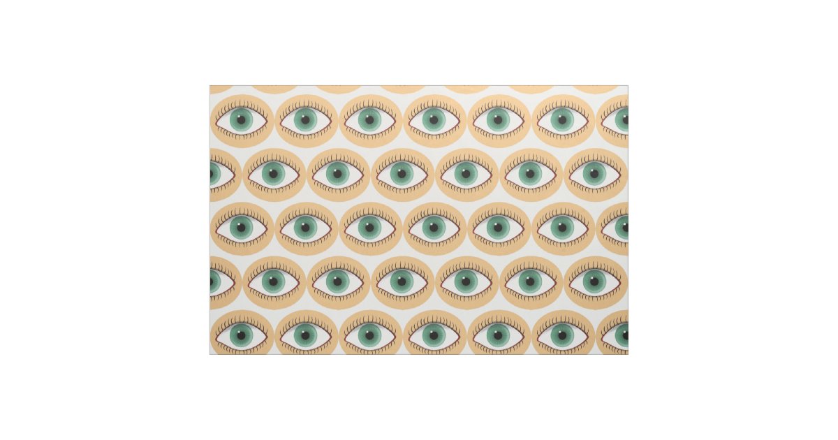Realistic Funny Human Eye Fabric | Zazzle