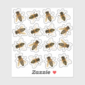 Realistic Honeybee Beekeeper Stickers | Zazzle