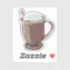 Realistic Hot Chocolate In A Glass Sticker | Zazzle