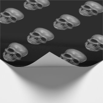 Realistic Skull Wrapping Paper | Zazzle