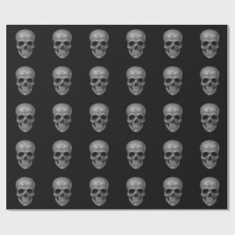 Realistic Skull Wrapping Paper | Zazzle